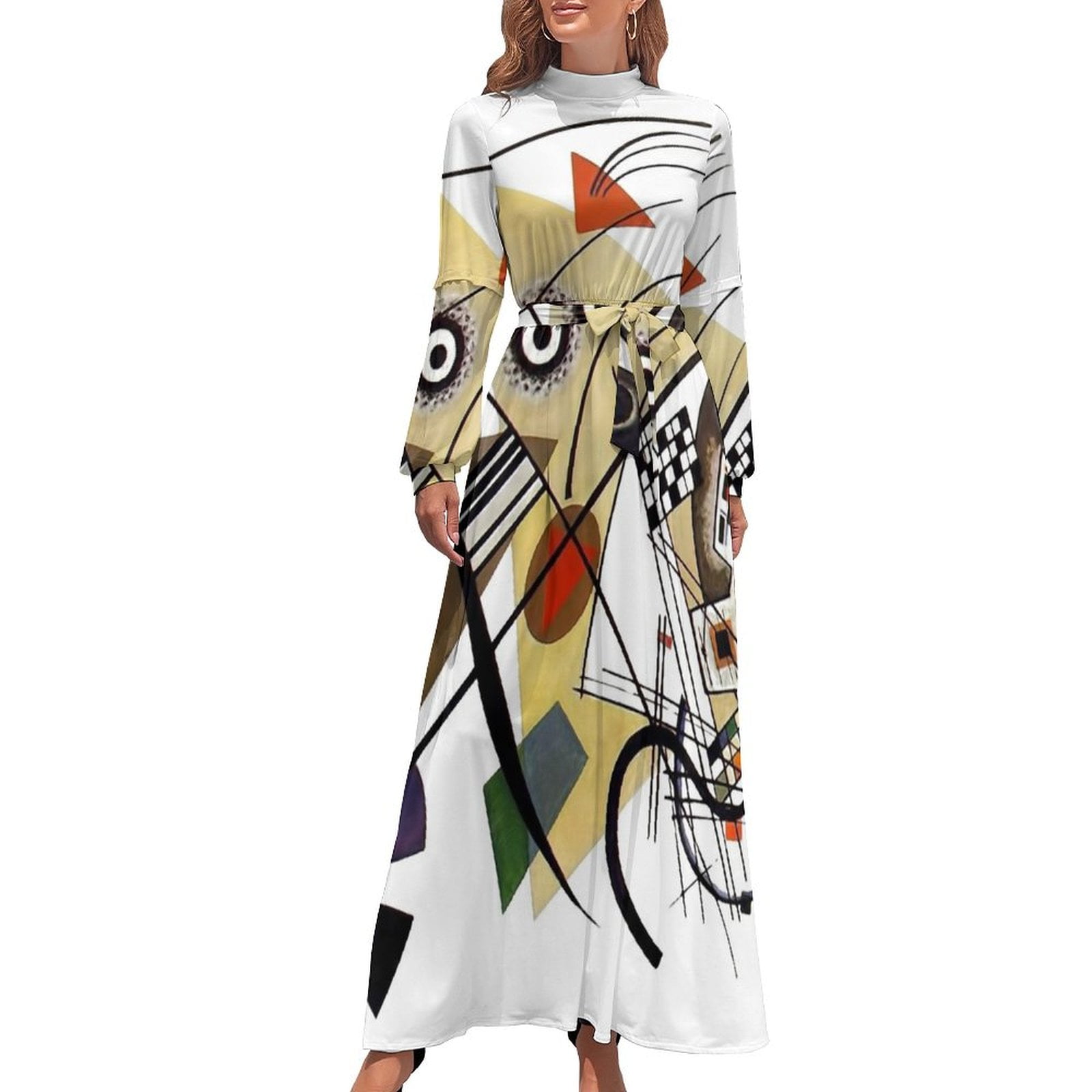 Kandinsky Traverse Line 1923 Long Dress women long dresses women ...