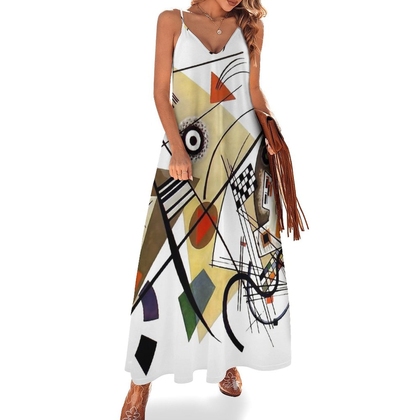 Kandinsky Traverse Line 1923 Sleeveless Dress luxury dresses dresses ...