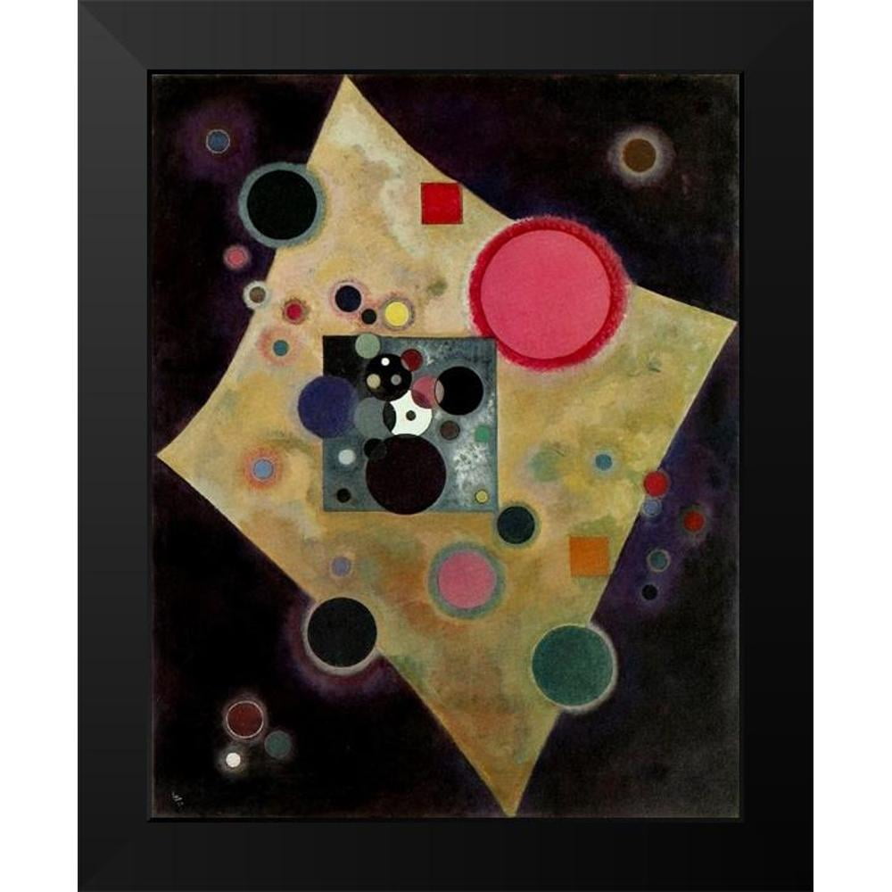 Kandinsky, Wassily 12x14 Black Modern Framed Museum Art Print Titled ...