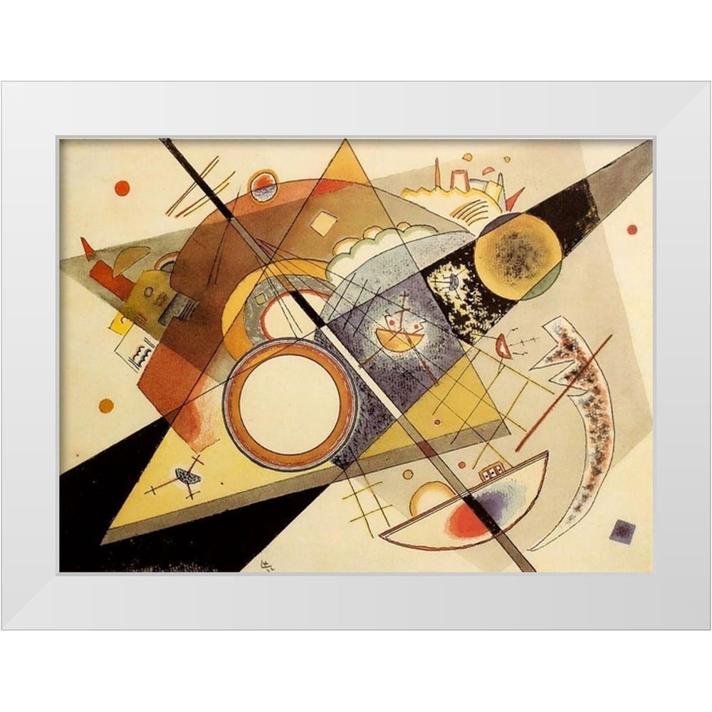Kandinsky, Wassily 14x11 White Modern Wood Framed Museum Art Print ...