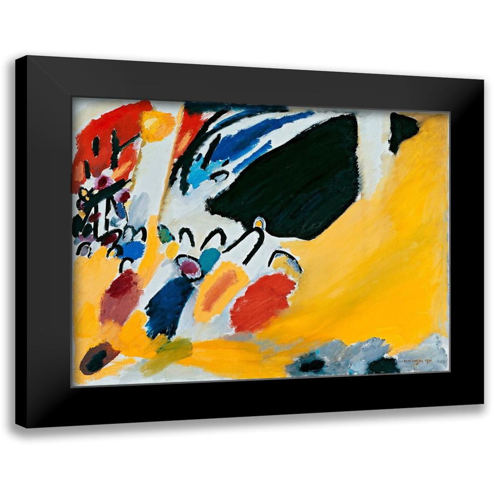 Kandinsky, Wassily 14x12 Black Modern Framed Museum Art Print Titled ...