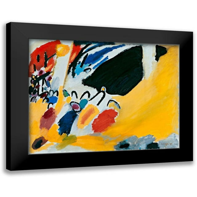 Kandinsky, Wassily 14x12 Black Modern Framed Museum Art Print Titled ...