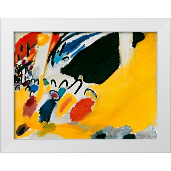 Kandinsky, Wassily 14x12 White Modern Wood Framed Museum Art Print ...
