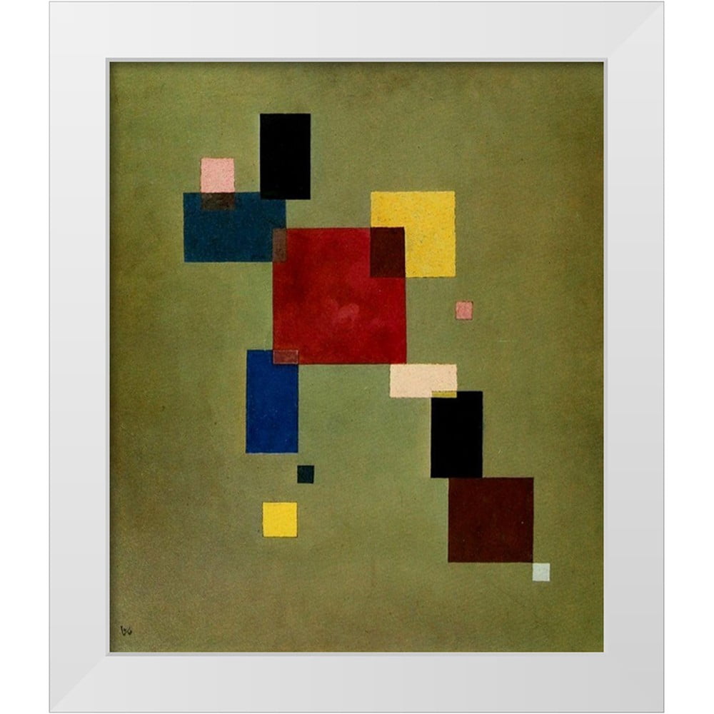 Kandinsky, Wassily 15x17 White Modern Wood Framed Museum Art Print ...