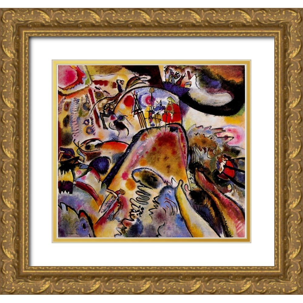 Kandinsky, Wassily 16x15 Gold Ornate Wood Framed with Double Matting ...