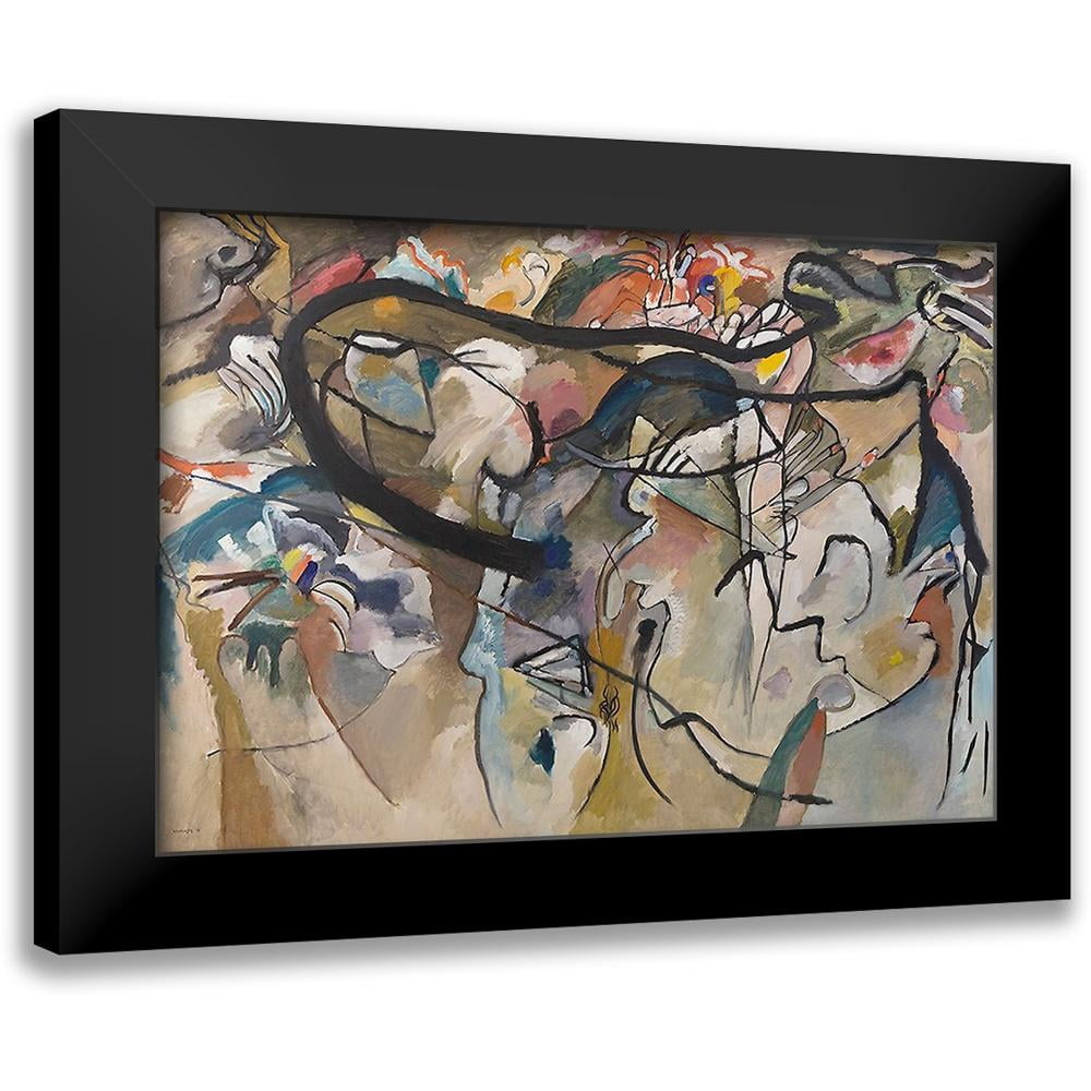Kandinsky, Wassily 18x14 Black Modern Framed Museum Art Print Titled ...