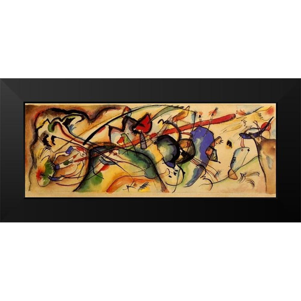Kandinsky, Wassily 18x9 Black Modern Framed Museum Art Print Titled ...