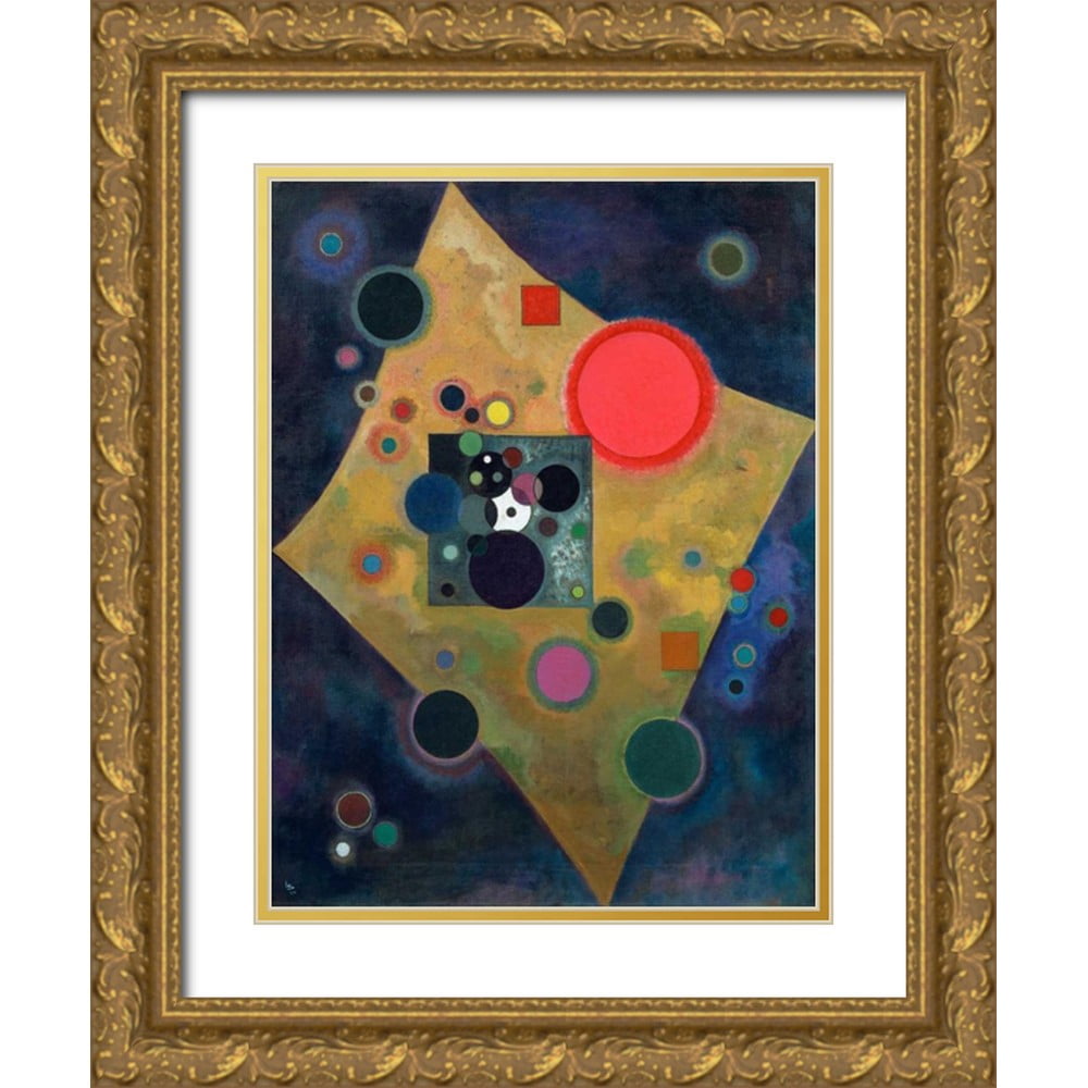 Kandinsky, Wassily 19x24 Gold Ornate Wood Framed with Double Matting ...