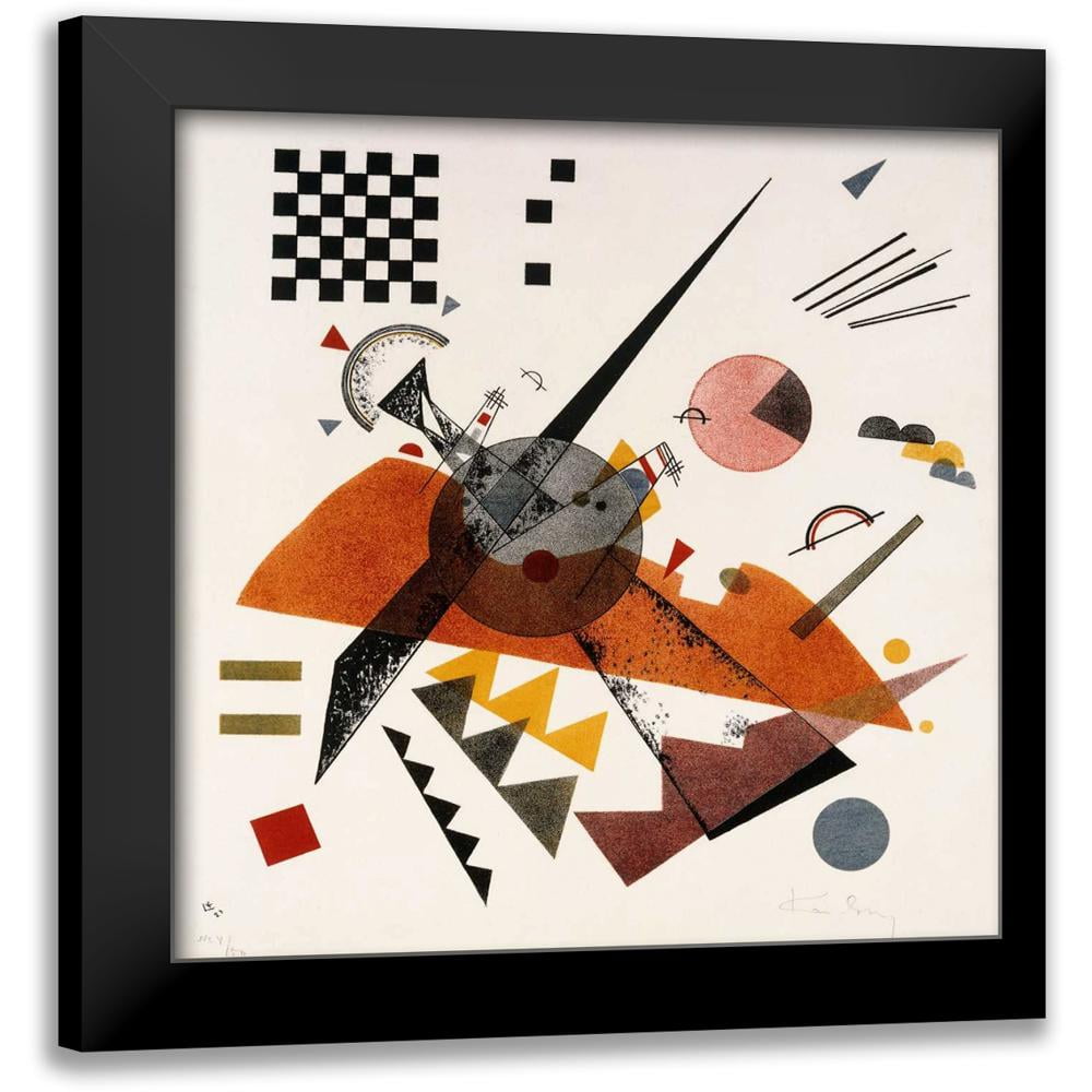 Kandinsky, Wassily 20x20 Black Modern Framed Museum Art Print Titled ...