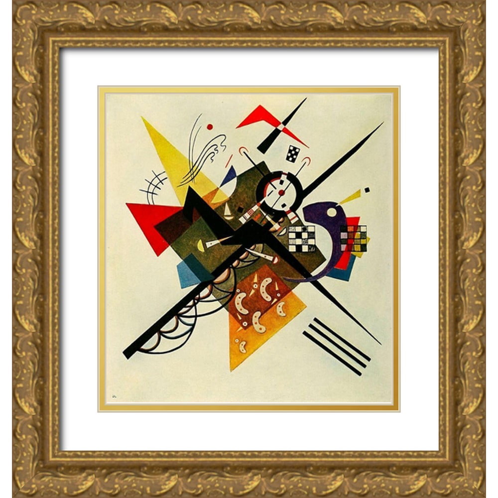 Kandinsky, Wassily 20x21 Gold Ornate Wood Framed with Double Matting ...
