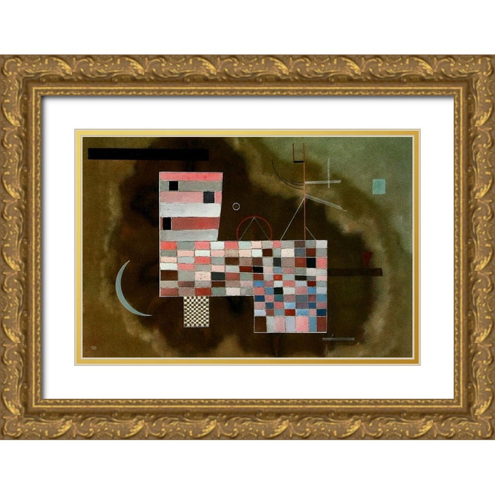 Kandinsky, Wassily 24x17 Gold Ornate Wood Framed with Double Matting ...