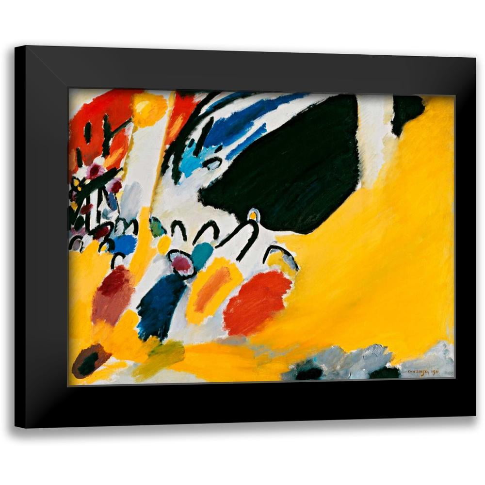 Kandinsky, Wassily 24x19 Black Modern Framed Museum Art Print Titled ...