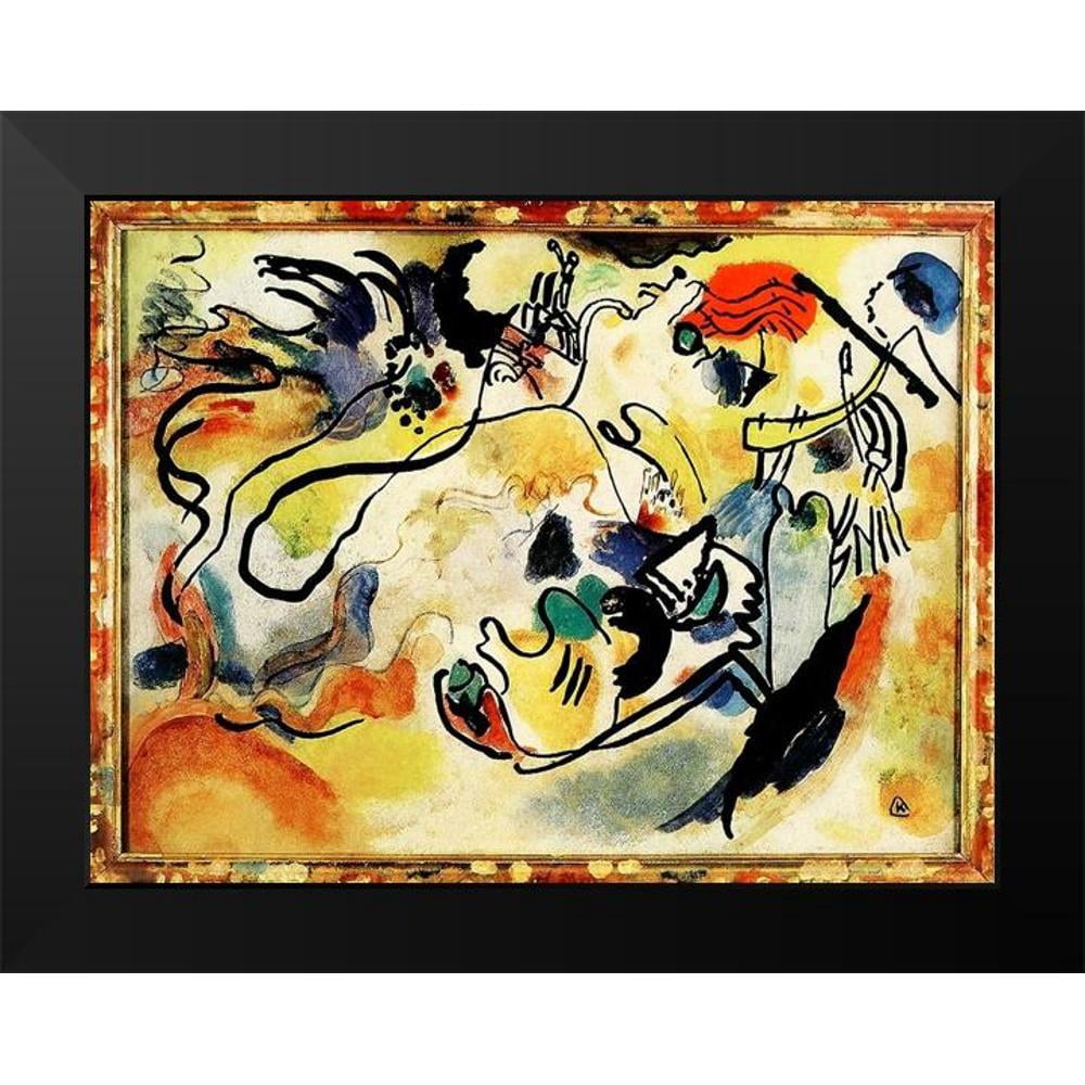 Kandinsky, Wassily 24x19 Black Modern Framed Museum Art Print Titled ...