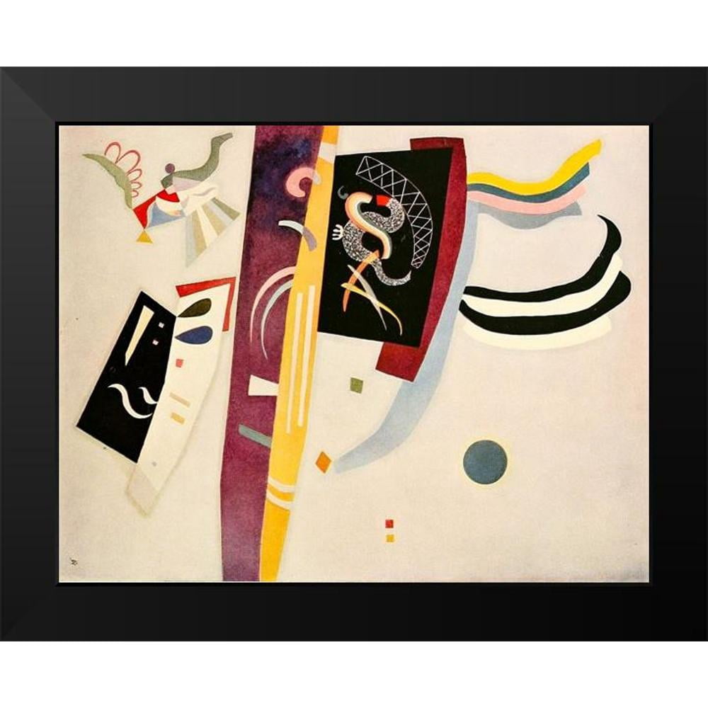 Kandinsky, Wassily 24x19 Black Modern Framed Museum Art Print Titled ...