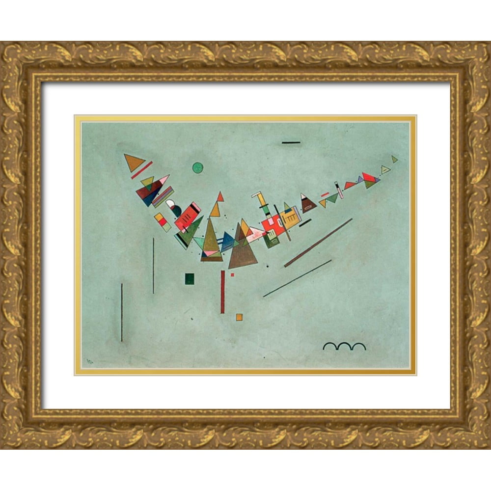 Kandinsky, Wassily 32x25 Gold Ornate Wood Framed with Double Matting ...