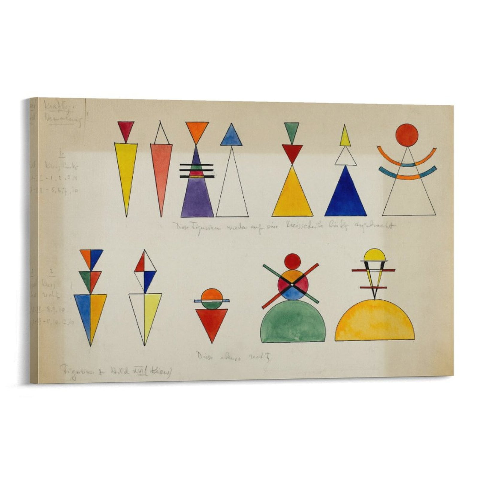 Kandinsky Wassily Figurinen Bild XVI Kiew Wall Decoration Painting Home ...