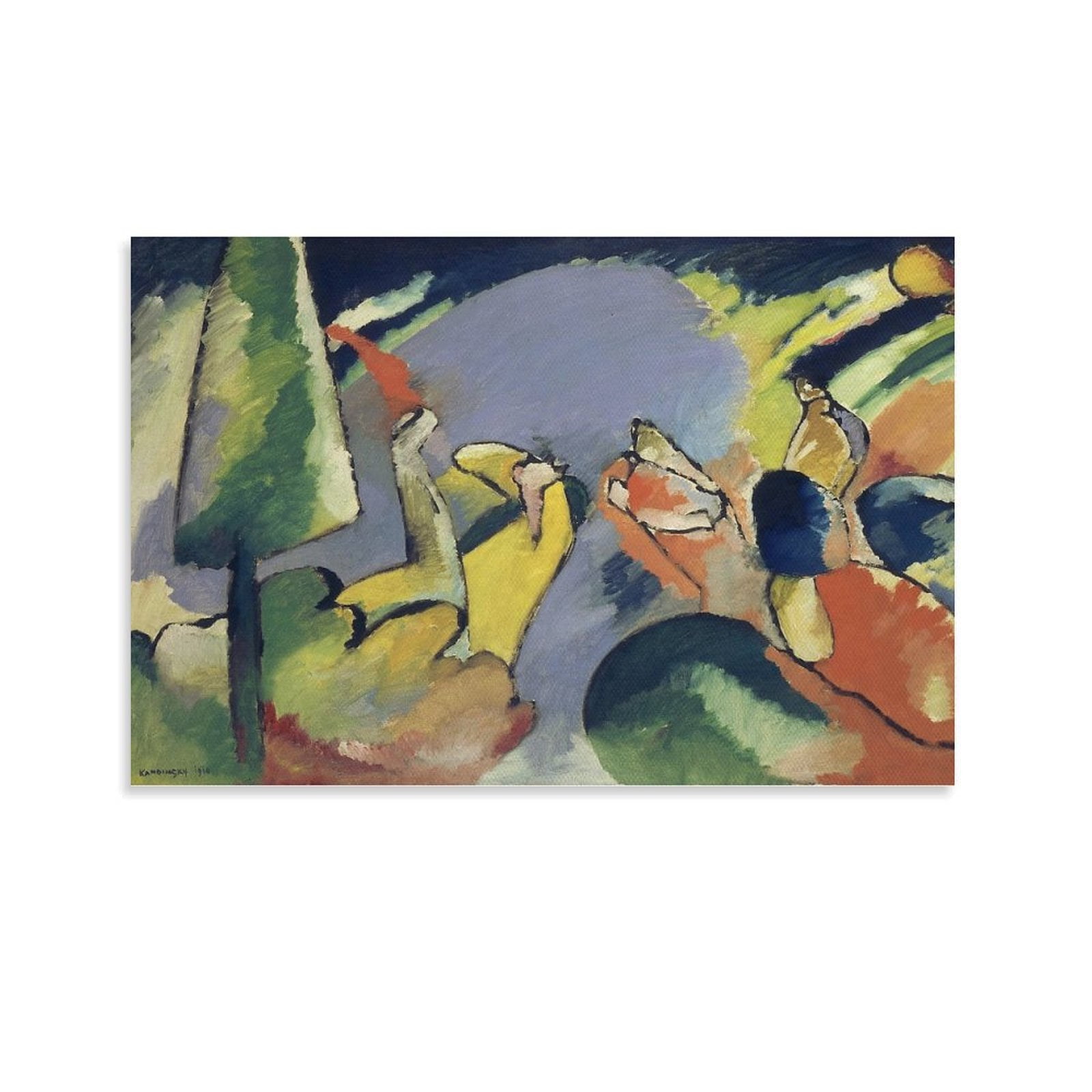 Kandinsky Wassily Improvisation 14 Wall Decoration Painting Canvas ...