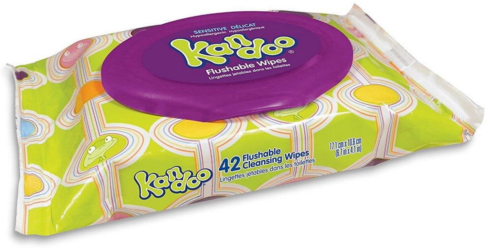 Kandoo Flushable Cleaning Wipes, Sensitive 4 - (Pack of 3) - Walmart.com