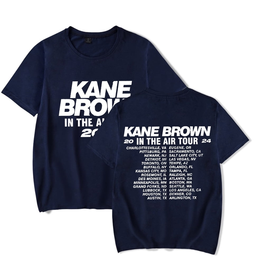 Kane Brown 2024 In The Air Tour Cosplay Merch T-shirt Short Sleeve ...