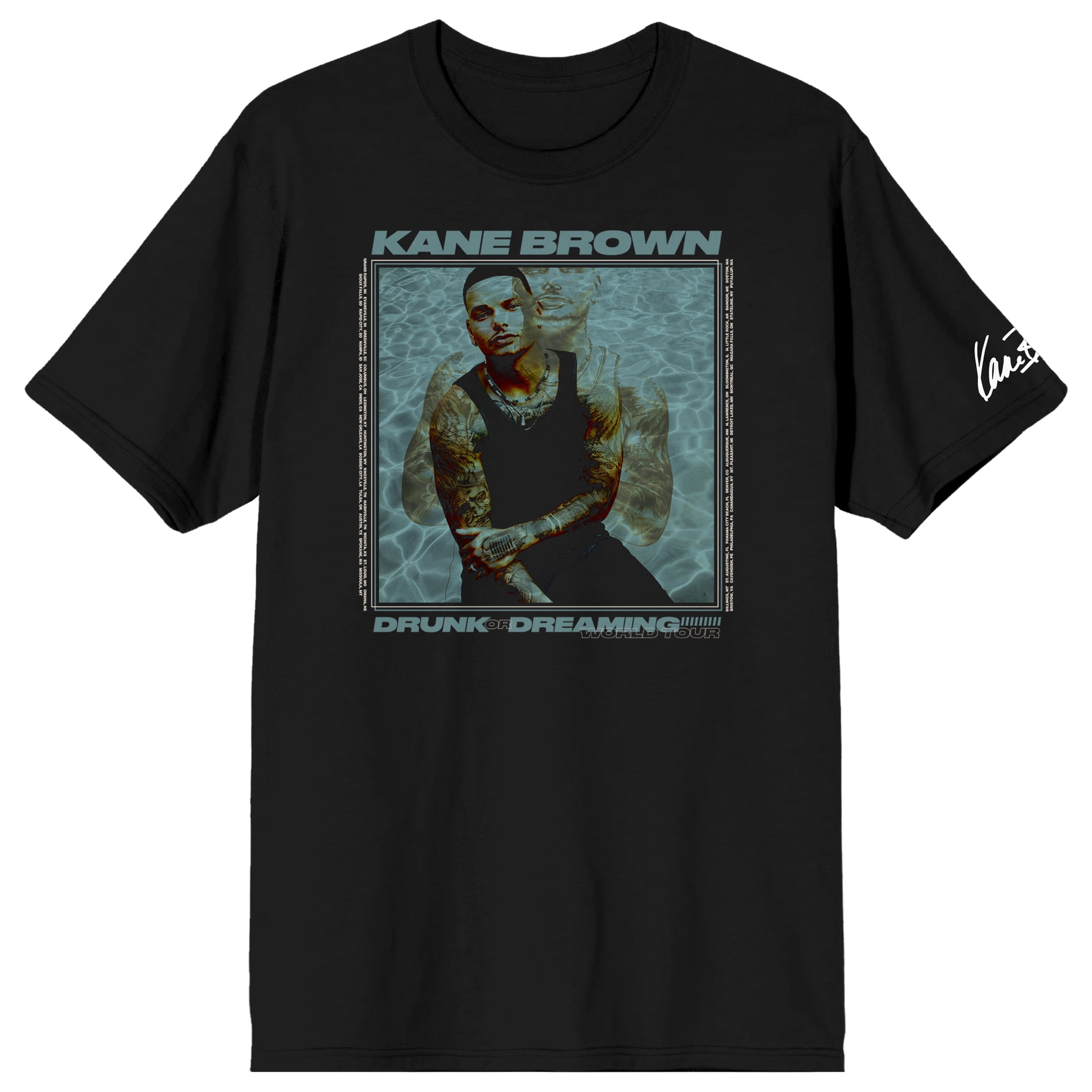 Kane Brown Drunk Or Dreaming Album Art Crew Neck Short Sleeve Men's ...