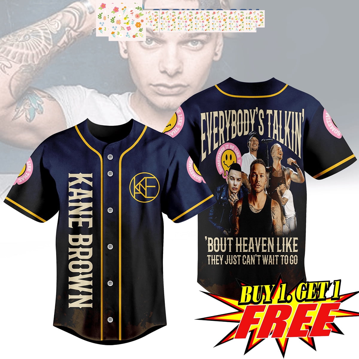 Kane Brown Everybody s Talkin ‘Bout Heaven Like Personalized Baseball ...