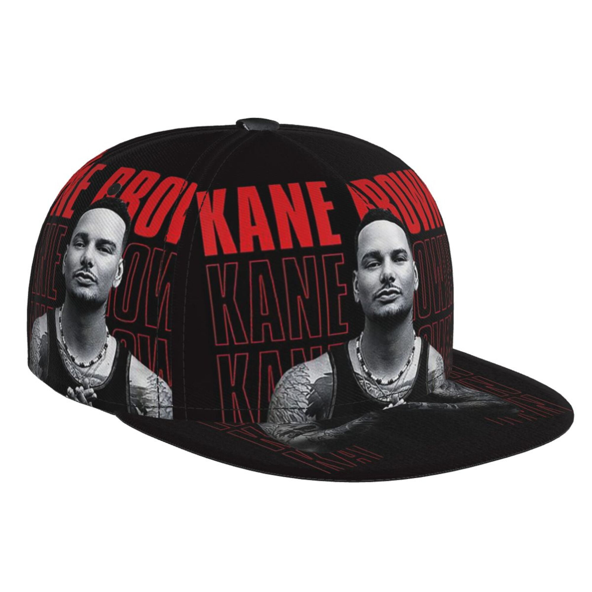 Kane Brown Hat Flat Brim Bill Baseball Cap Adjustable Snapback Hat Hip ...