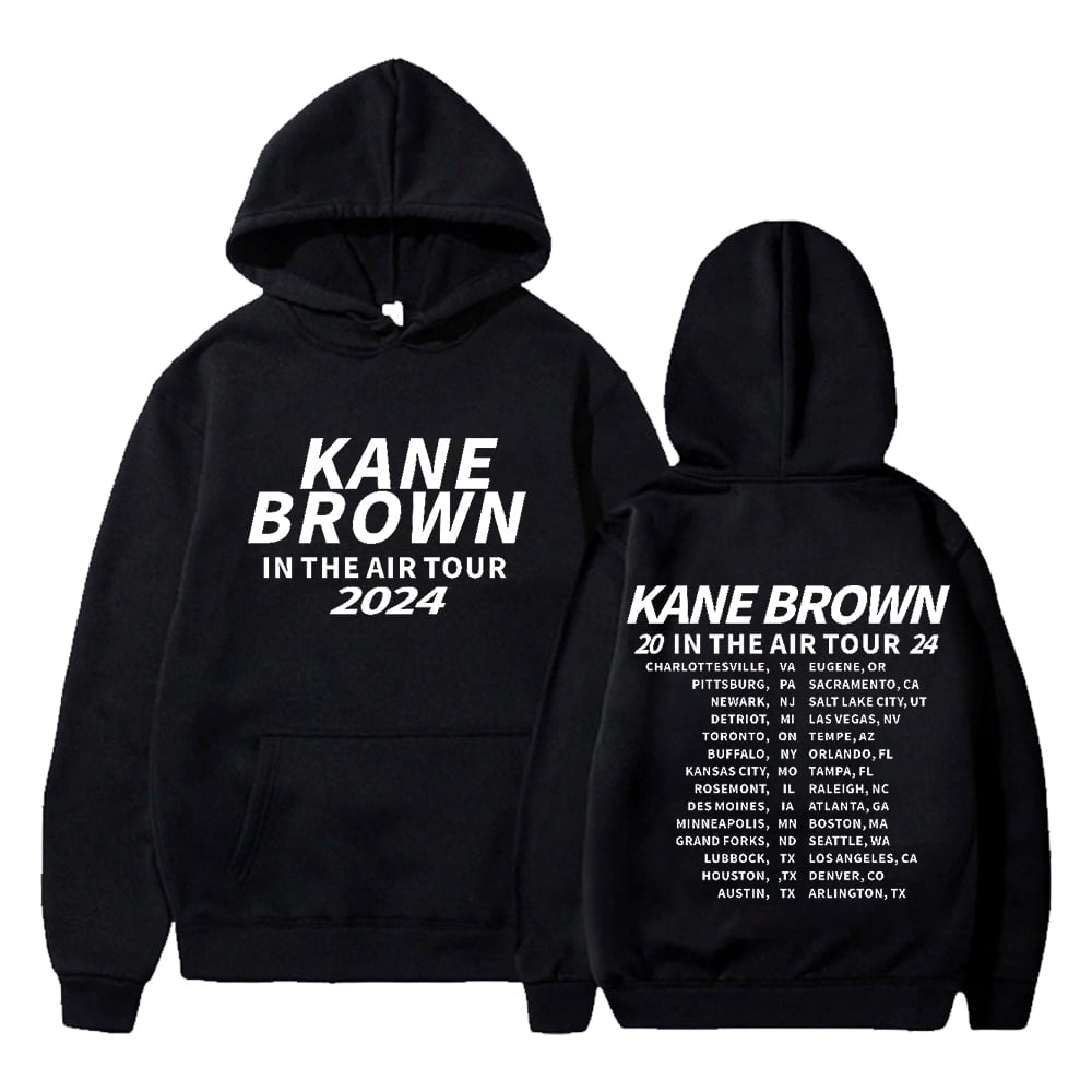 Kane Brown Hoodie 2024 In The Air Tour Merch Long Sleeve Streetwear ...