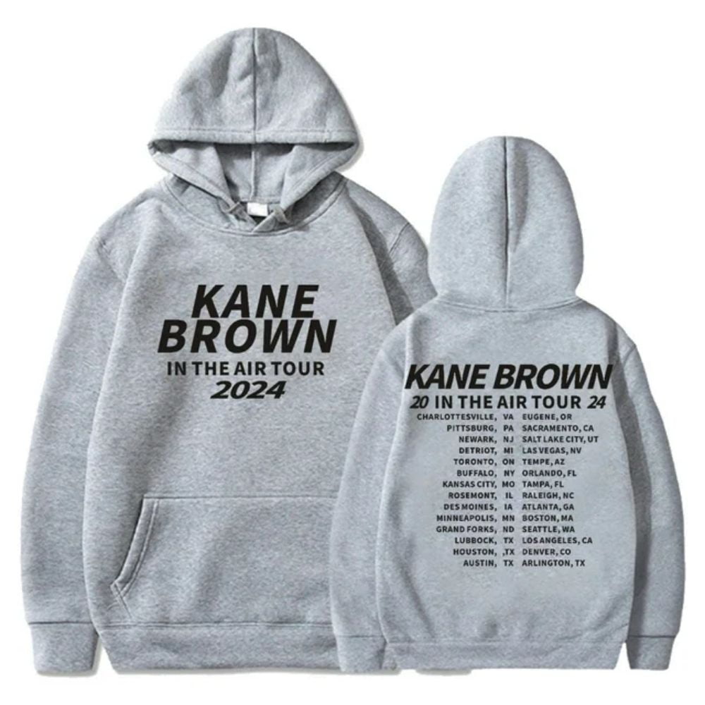Kane Brown Hoodie In The Air Tour 2024 Merch Winter For Men/Women ...
