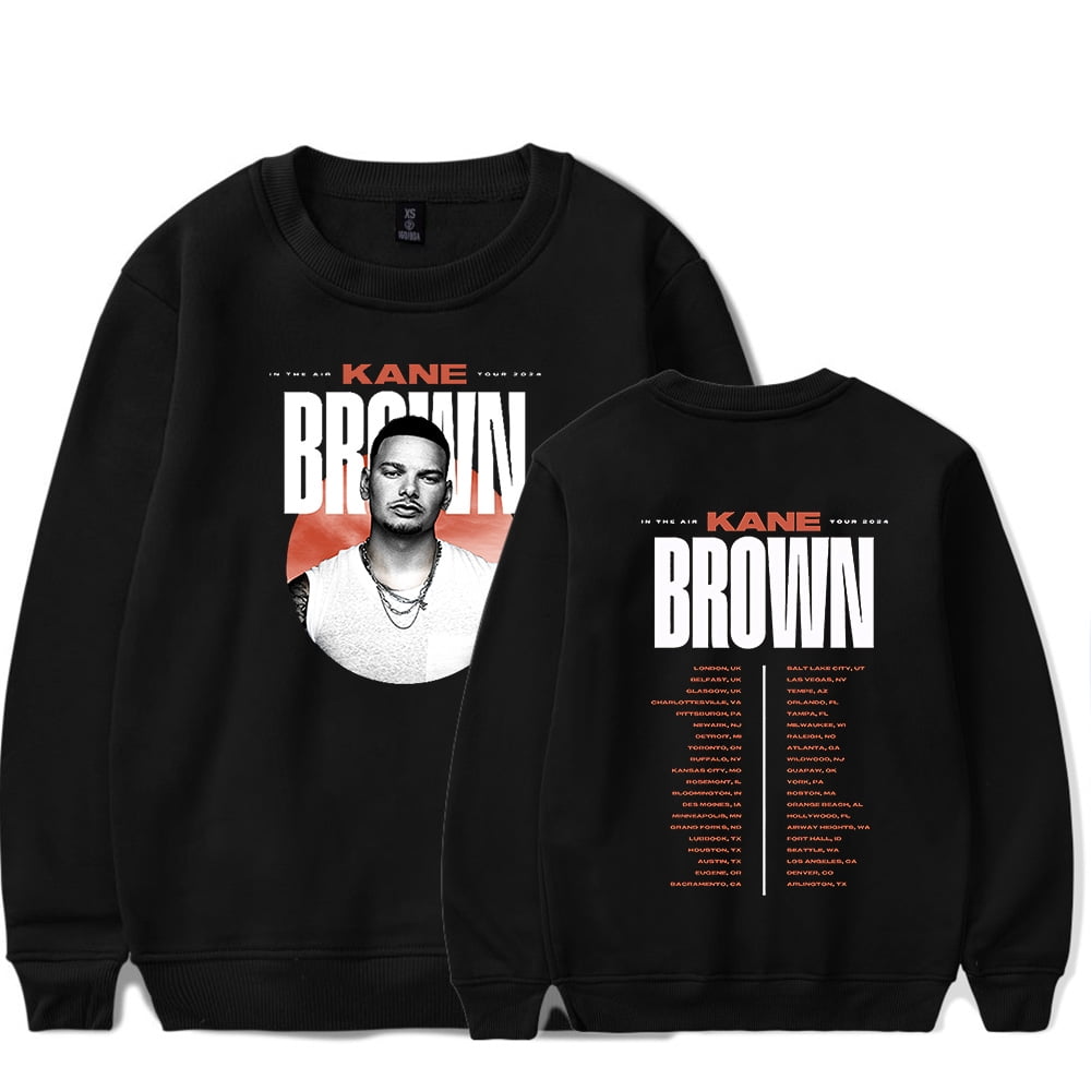 Kane Brown IN THE AIR TOUR crew neck sweatshirt 2024 concert Merch Popular Graphics Unisex ...