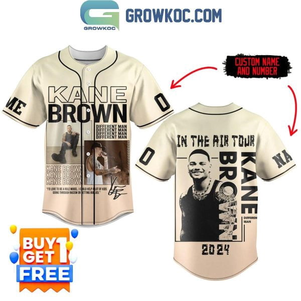 Kane Brown In The Air Tour 2024 Personalized Baseball Jersey - Walmart.com