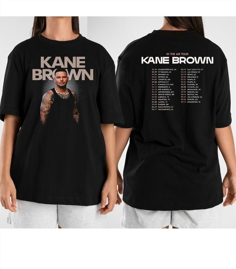 Kane Brown In The Air Tour 2024 T-Shirt, Kane Brown Fan Gift Shirt ...