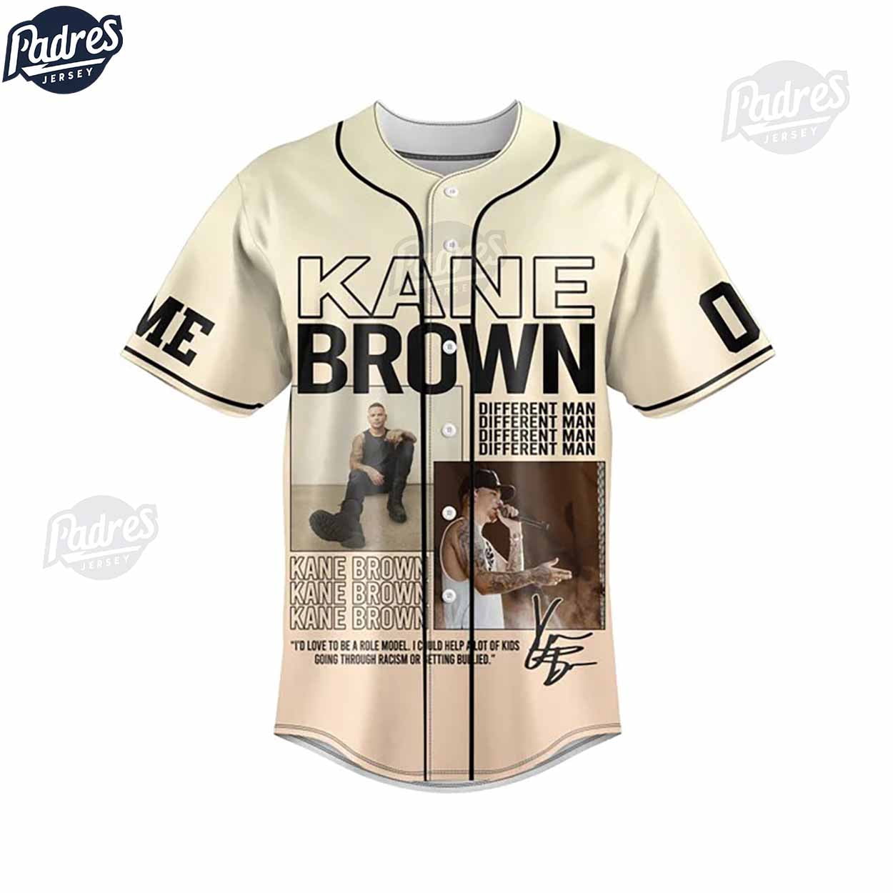 Kane Brown In The Air Tour Custom Baseball Jersey - Walmart.com