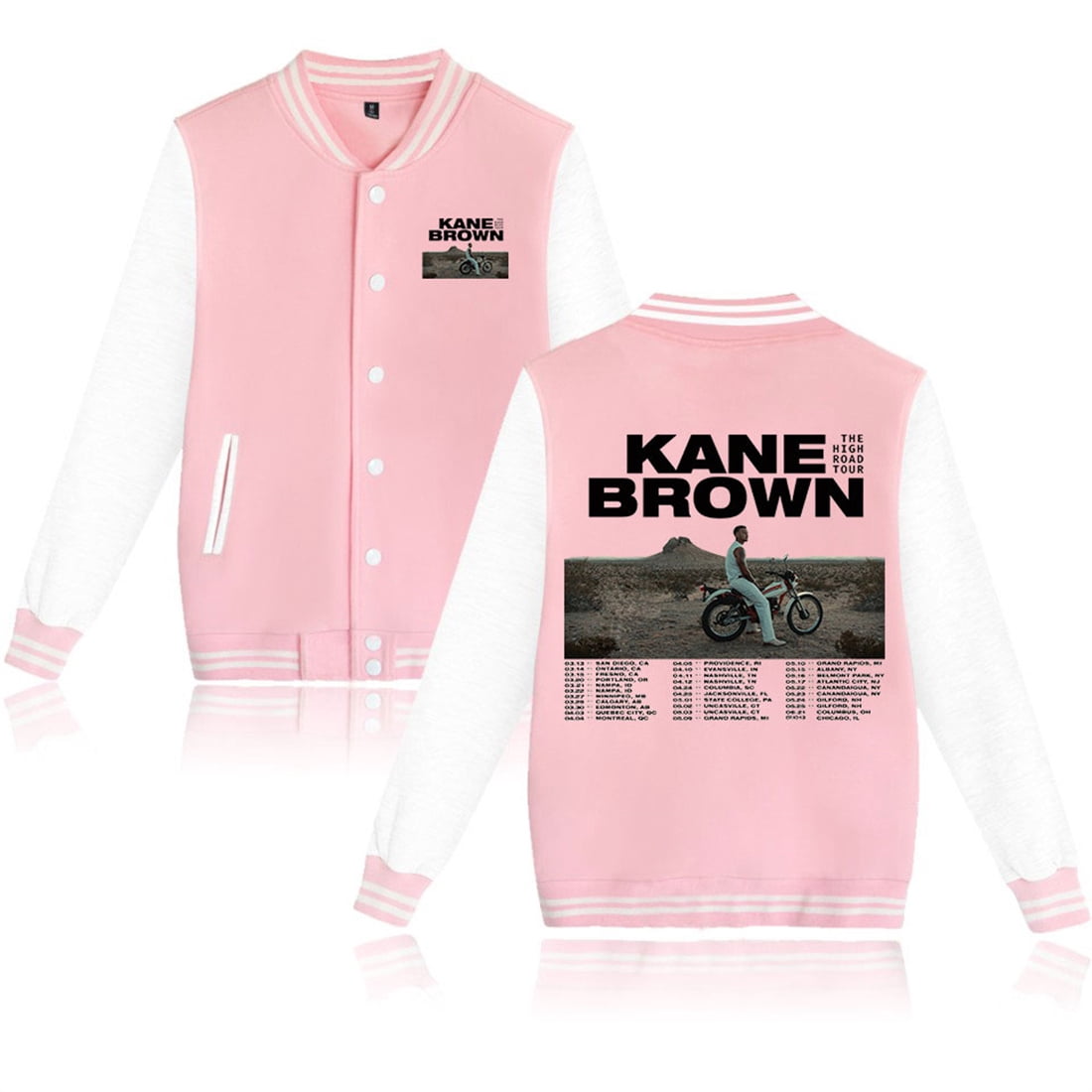 Kane Brown The High Road Tour 2025 Jackets Men Women Baseball Uniform ...