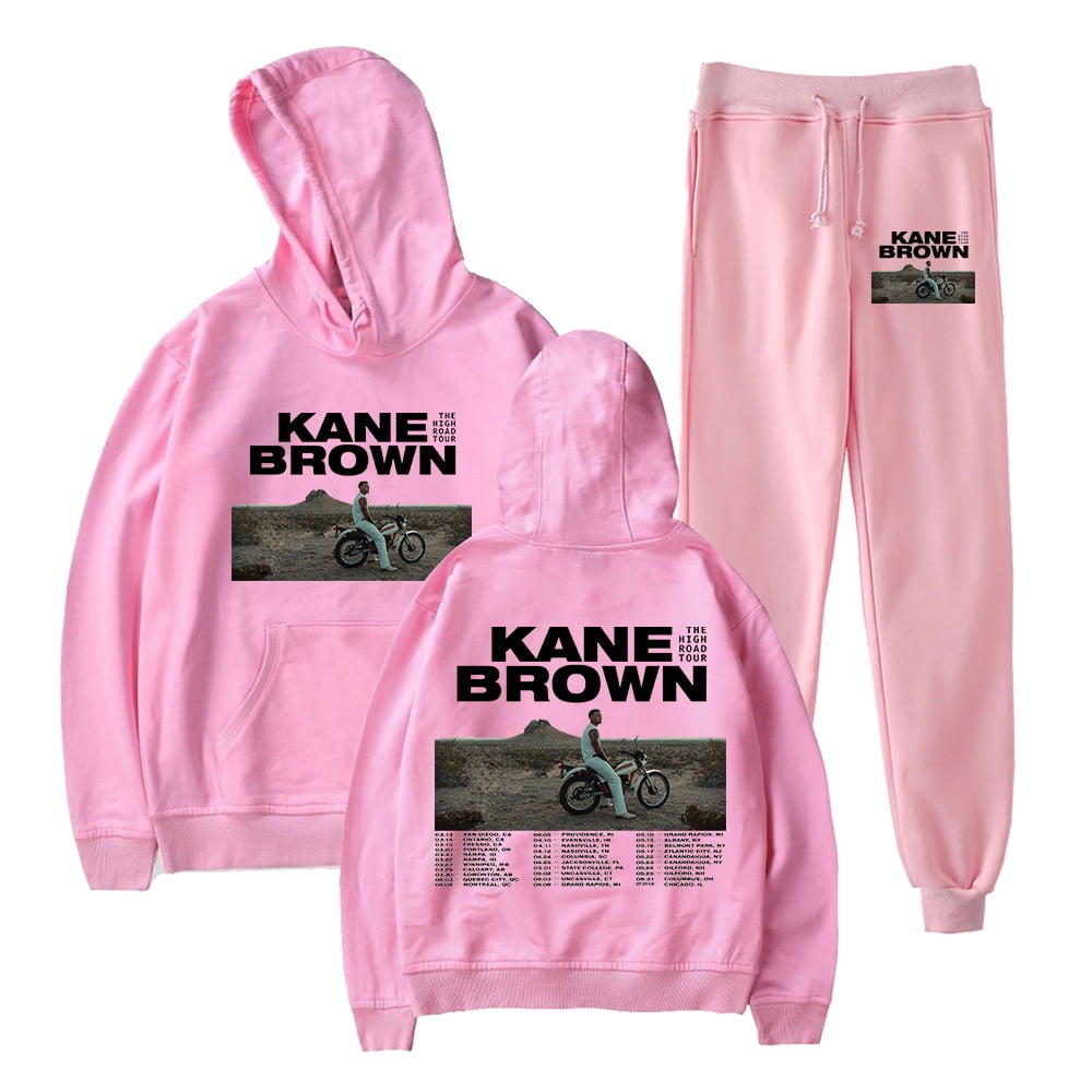 Kane Brown The High Road Tour 2025 Sweatsuit Fashion Hoodies 2 Piece ...