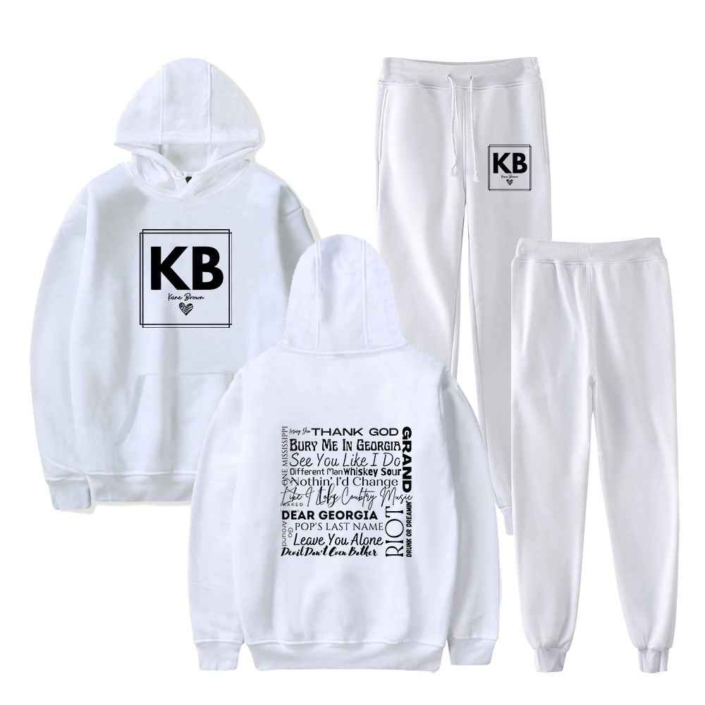 Kane Brown merch thank god kb hoodies suits In The Air Tour drawstring ...