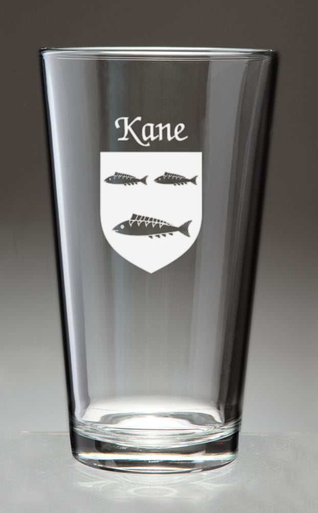 Kane Irish Coat of Arms Pint Glasses - Set of 4 (Sand Etched) - Walmart.com