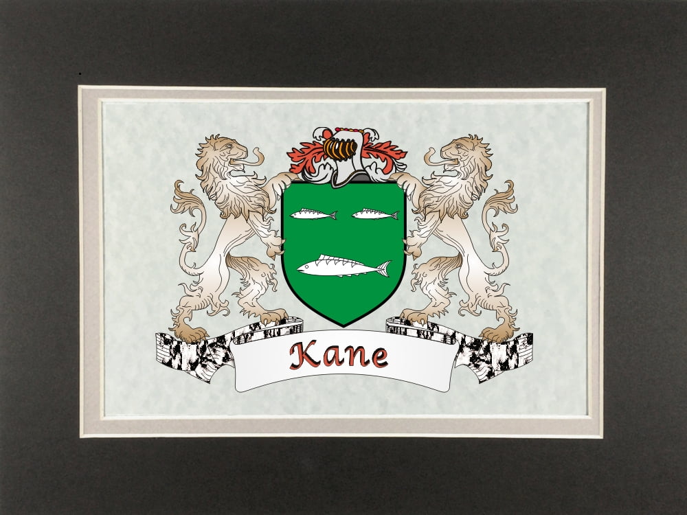 Kane Irish Coat of Arms Print - Frameable 9" x 12" - Walmart.com