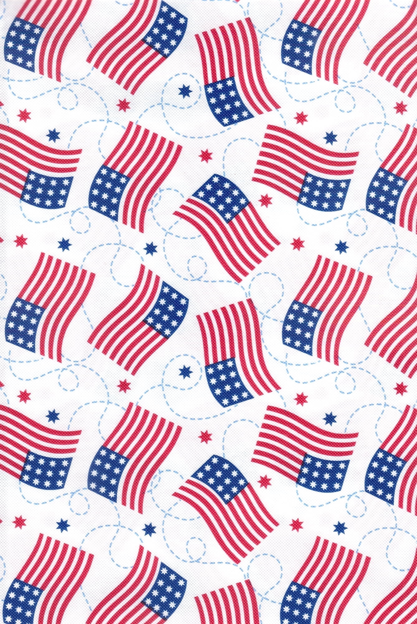 Kane PEVA Vinyl Patriotic Tablecloth Flannel Cloth Backing Red White ...
