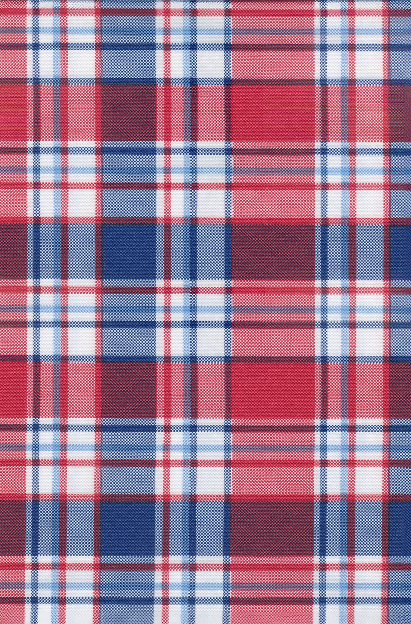 Kane PEVA Vinyl Patriotic Tablecloth Flannel Back, Red White Blue Plaid ...