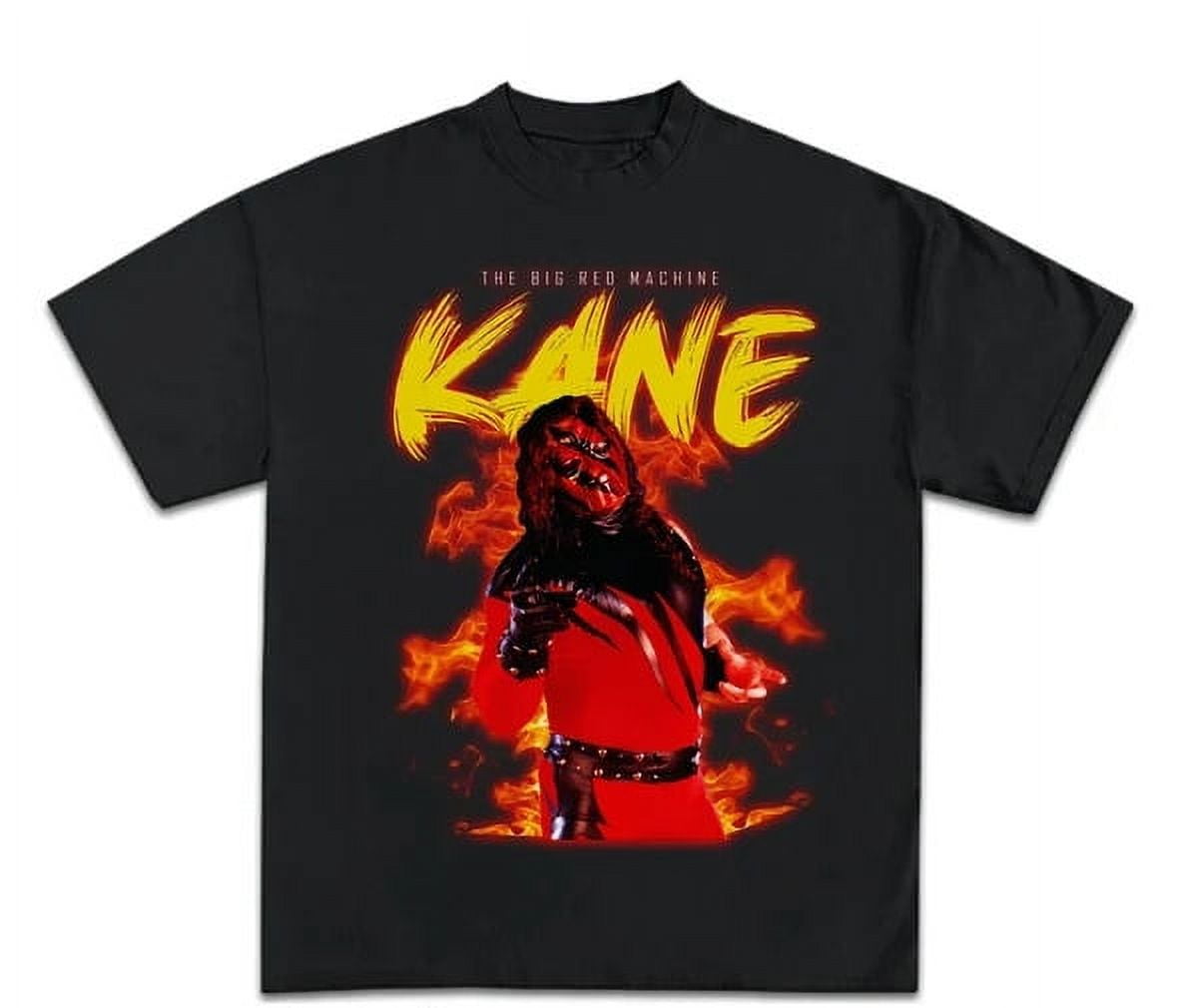 Kane T-shirt black, WWE The Big Red Machine Tee - Walmart.com