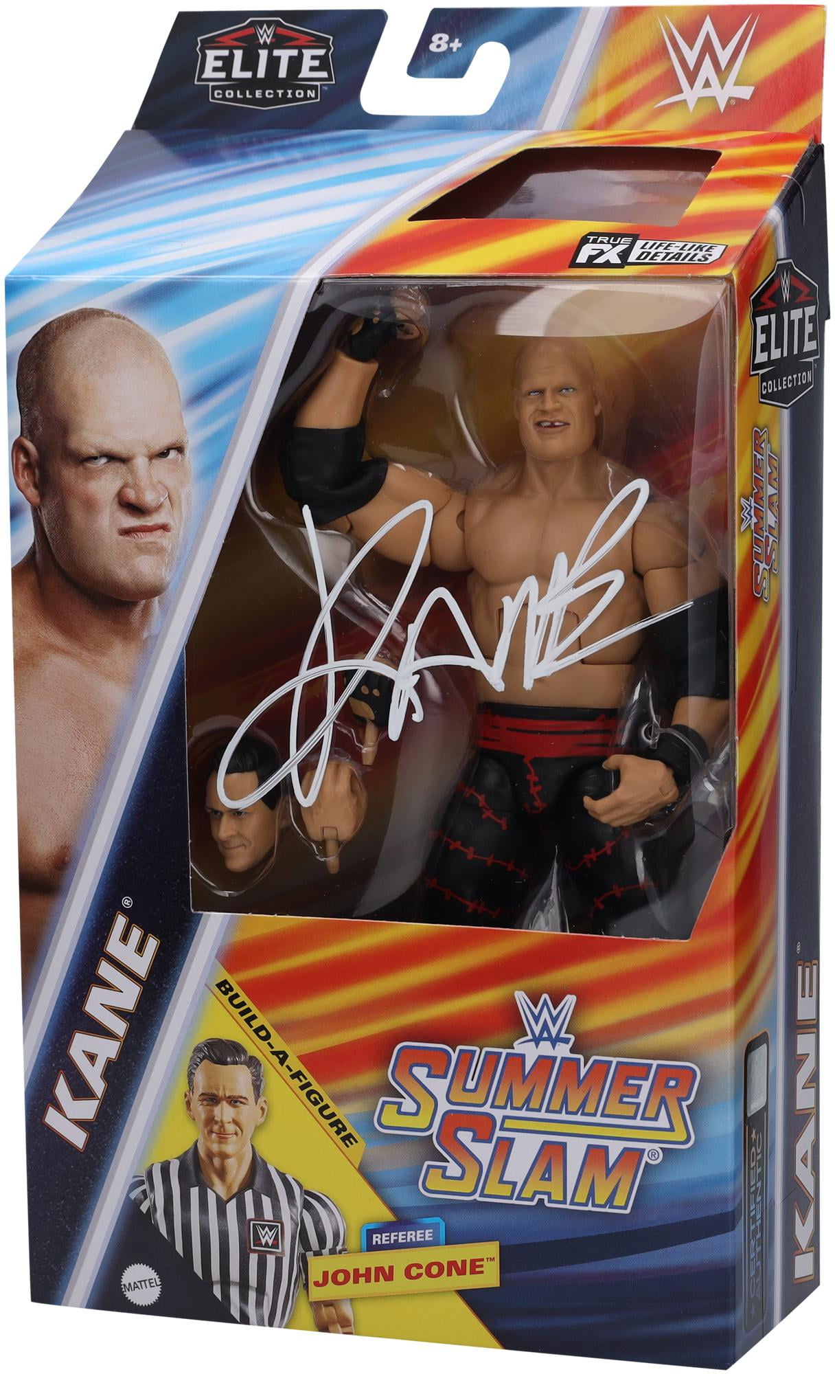 Kane WWE Autographed Mattel SummerSlam Elite Collection Action Figure ...