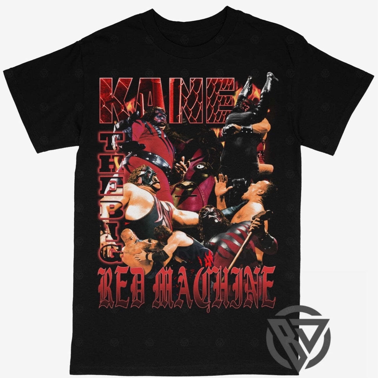 Kane t-shirf The Big Red Machine WWF WCW AEW ECW Pro Wrestling ...