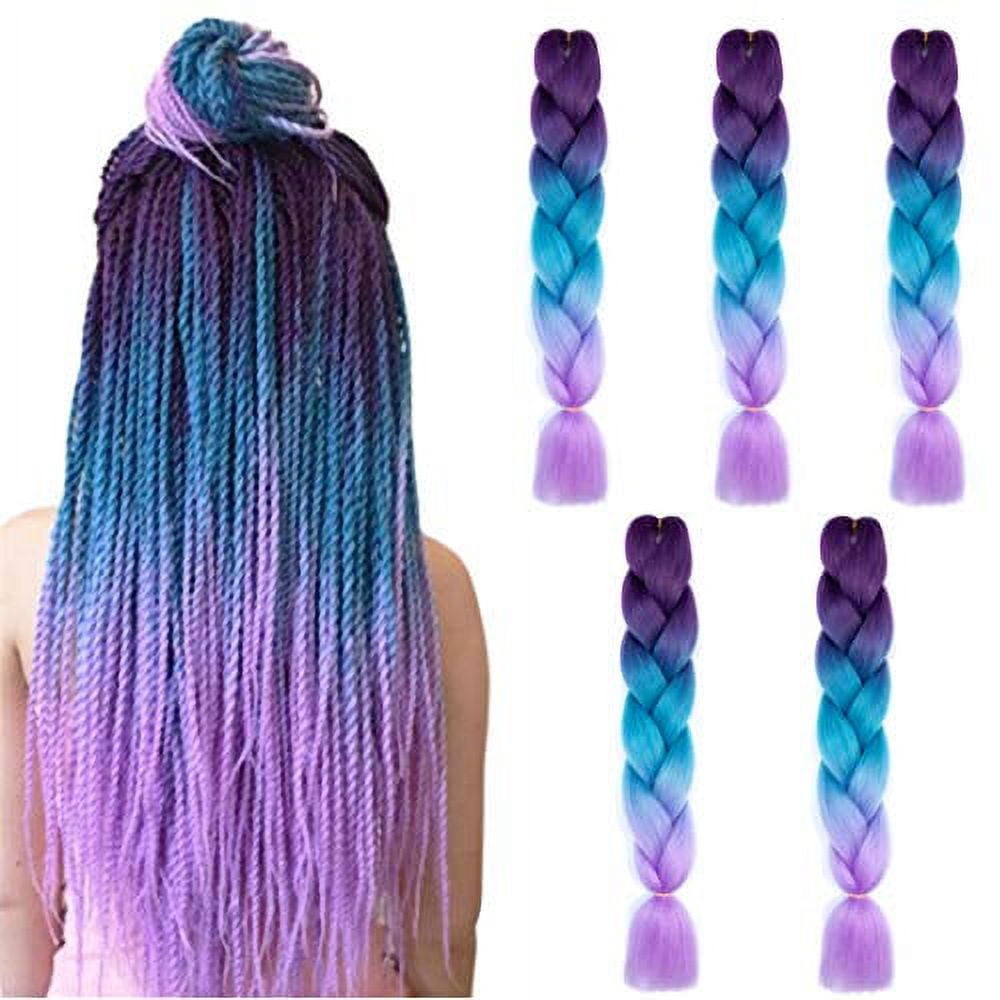 Kanekalon Ombre Braiding hair synthetic Crochet braids twist 24inch ...