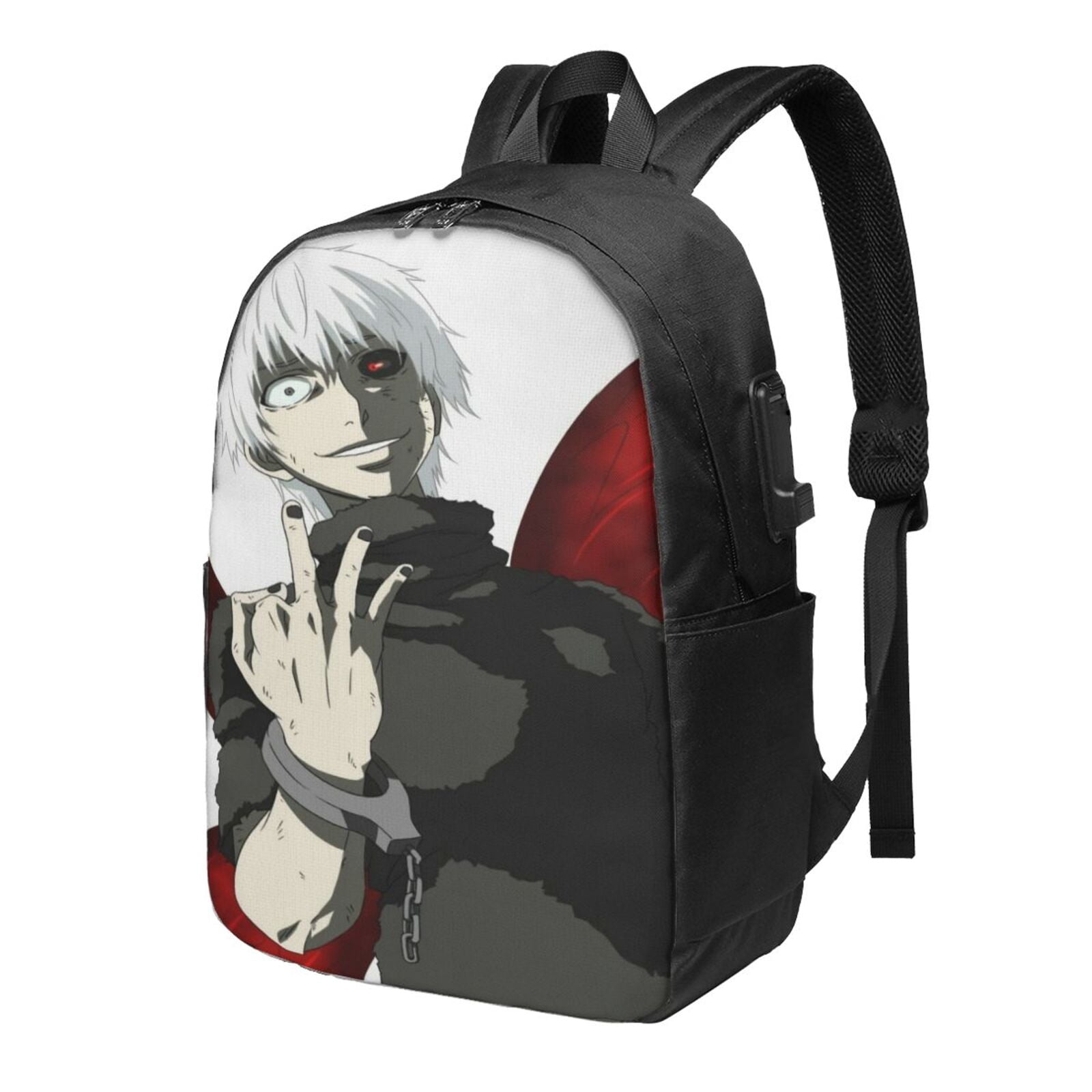 Kaneki Ken Cartoon Backpacks 17 Inch Anime Large Capacity School ...