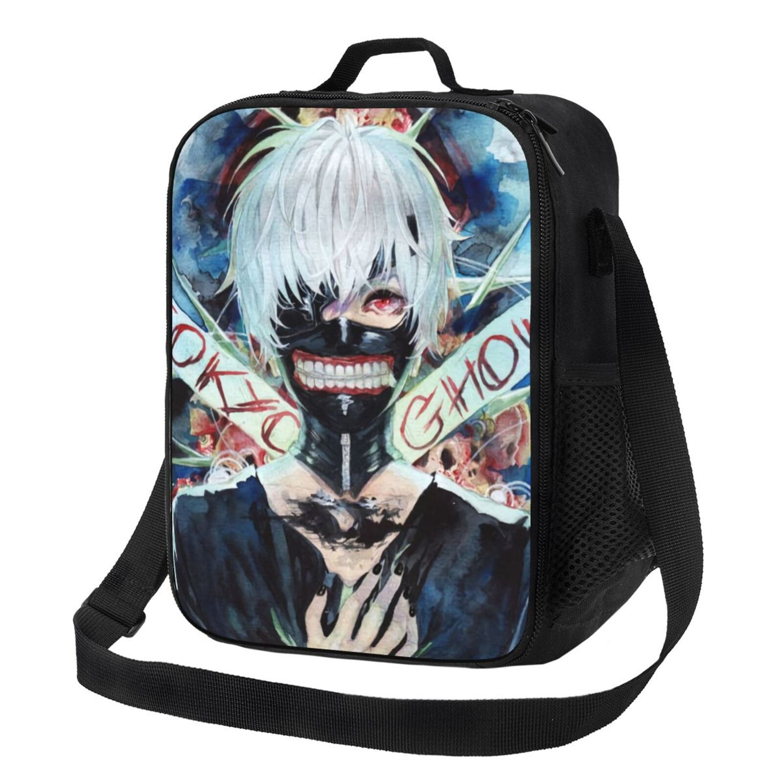 Kaneki Ken Cartoon Insulated Lunch Bag With Adjustable Shoulder Strap ...