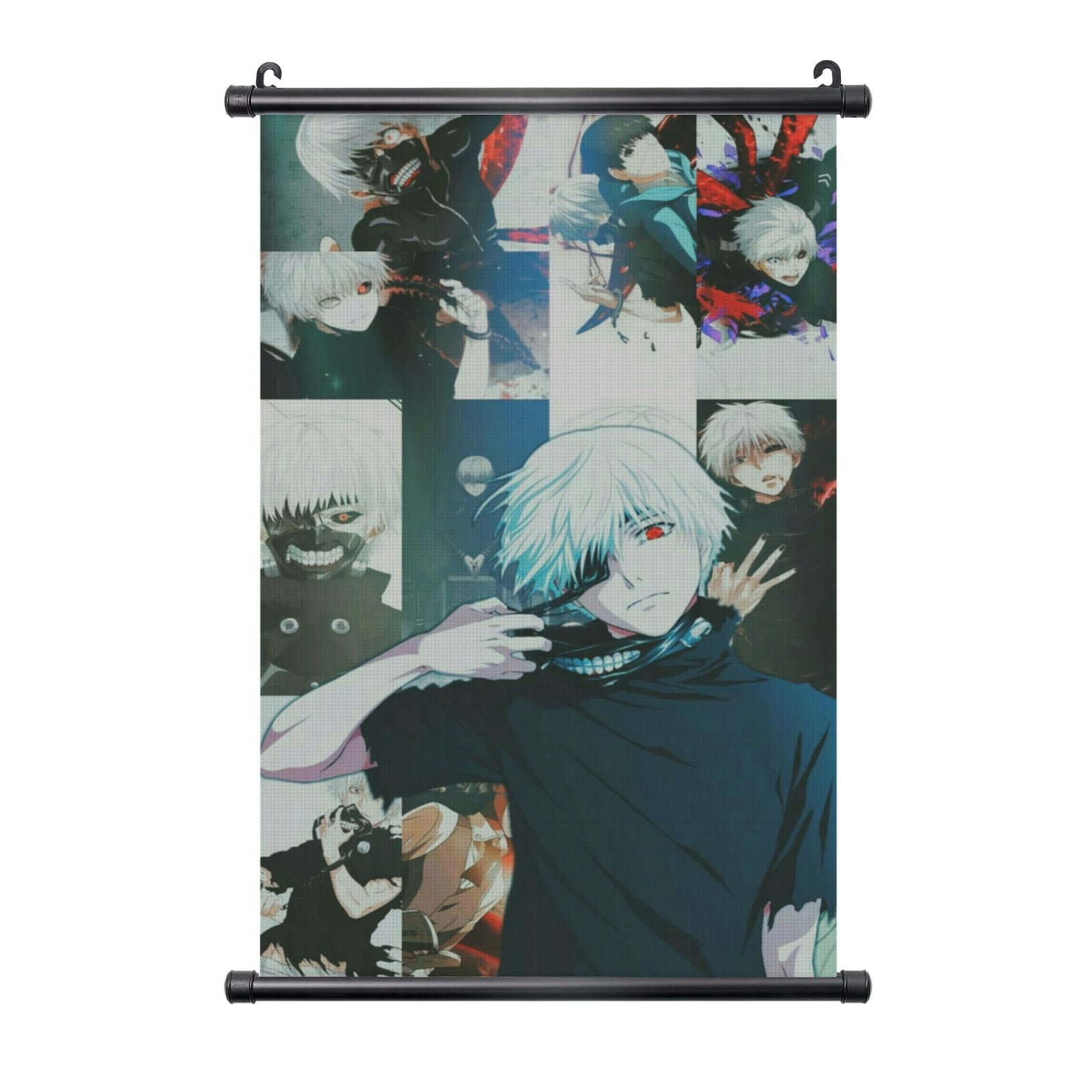 Kaneki Ken Poster Plastic Shaft Wall Hanging Banner Artwork Canvas Wall ...