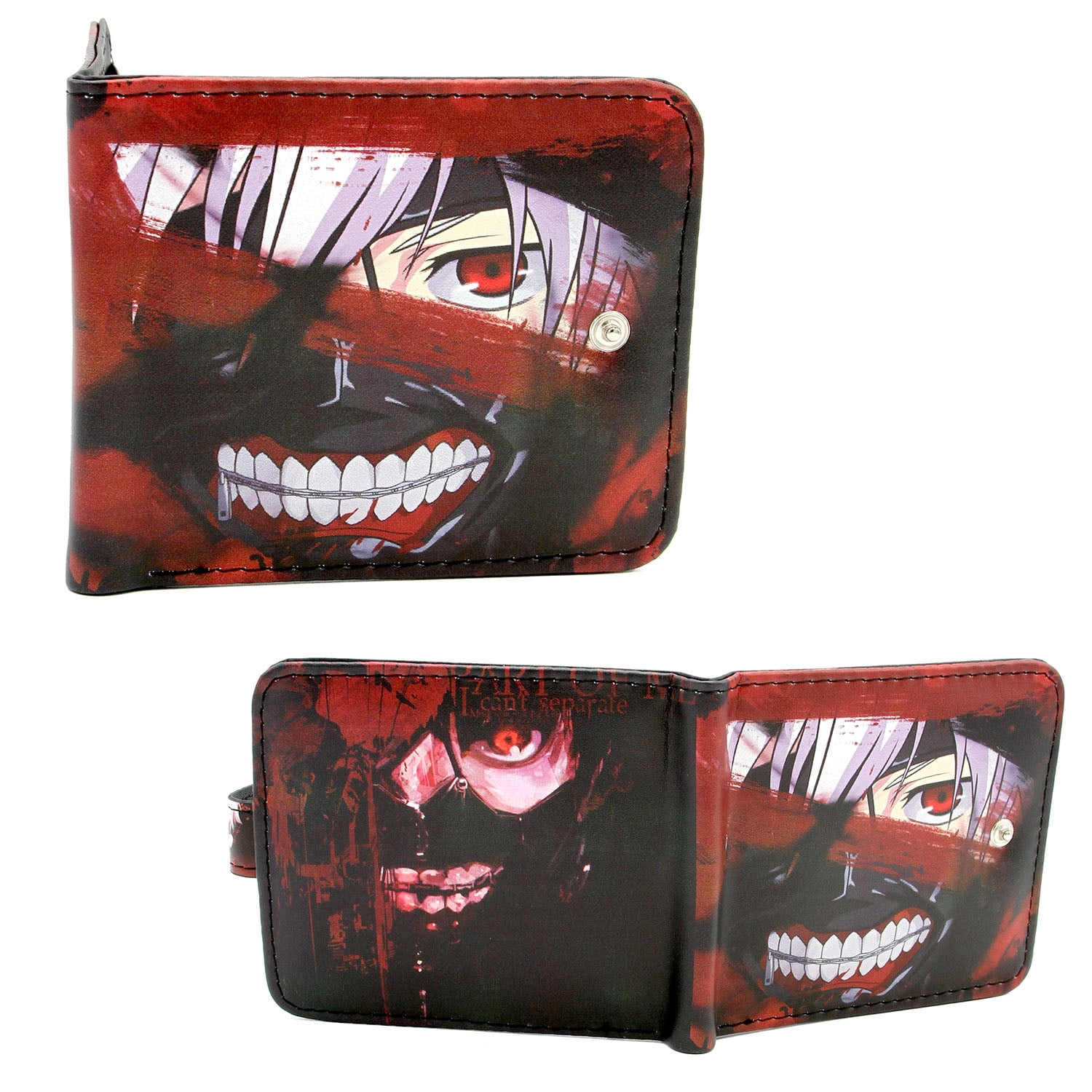 Kaneki Ken Red Eye - Tokyo Ghoul 4x5" Bi-Fold Wallet - Walmart.com