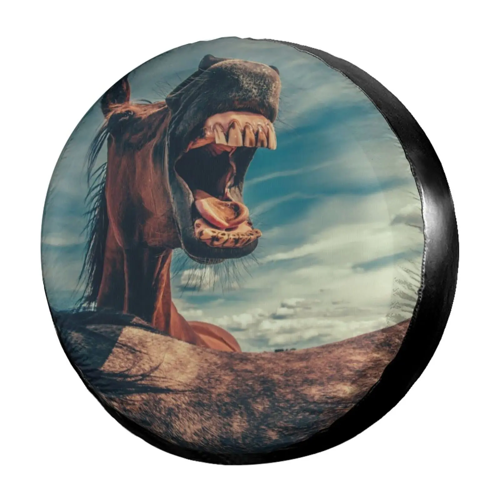 Kanen Horses Selfie Spare Tire Cover Universal Sunscreen Waterproof ...