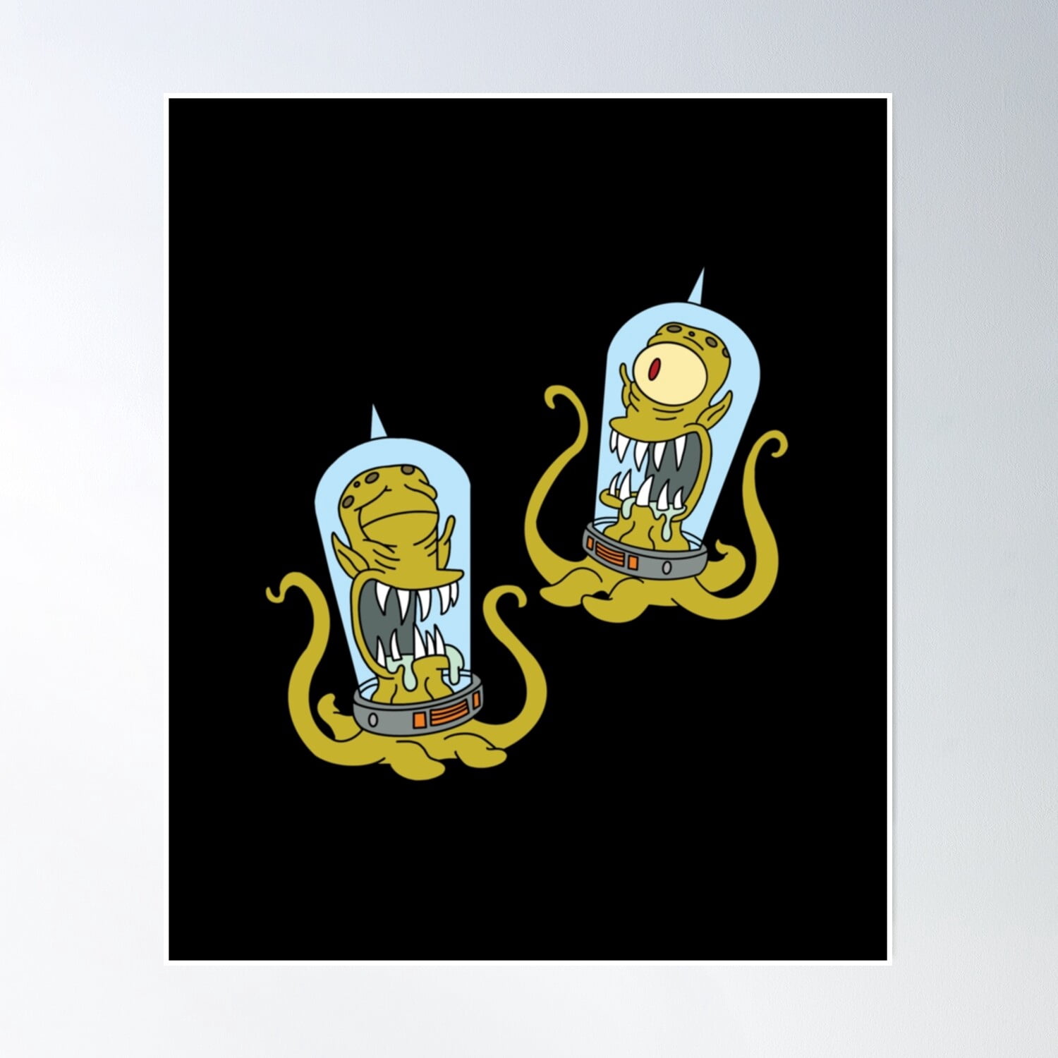 Kang And Kodos Treehouse Of Horror 1 Poster Wall Art, Modern Wall Decor ...