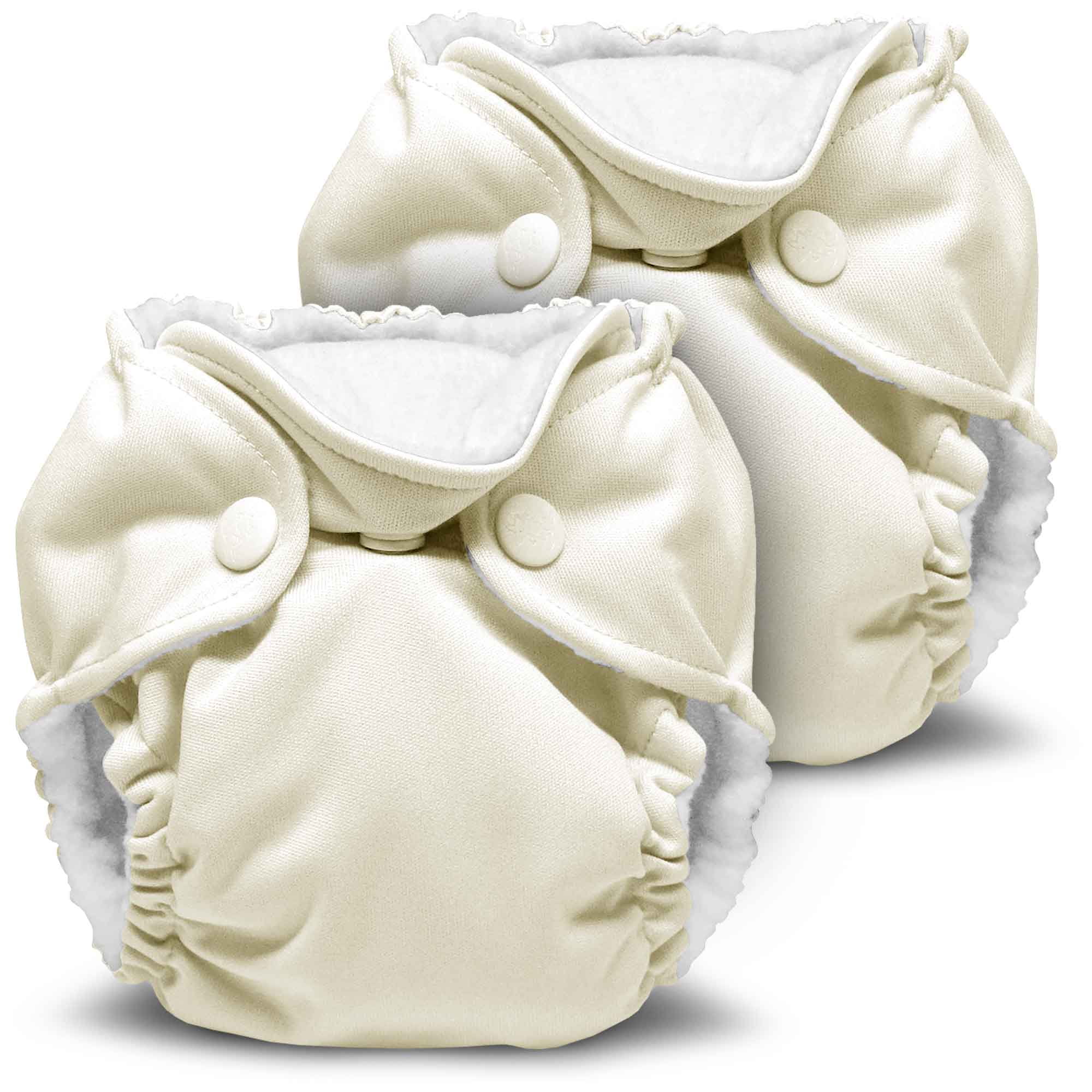 Kanga Care Lil Joey Newborn All in One AIO Cloth Diaper (2pk) Almond 4 ...